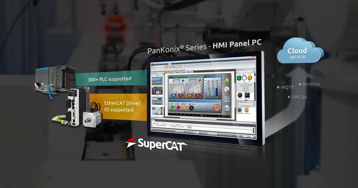 Industrial Hmi Panel Pc Hmi Plc Control Adlink