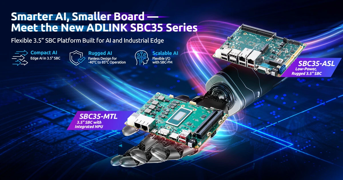ADLINK Launches New 3.5” Single Board Computers for Scalable Edge AI ...